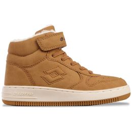 Sneaker Lotto, M&auml;dchen, Gr. 34, beige (wheat, sanftes wei&szlig;), Synthetik, Schuhe Sneaker, - mit kuschelig-w&auml;rmendem Futter