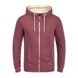 Kapuzensweatjacke Blend "Kapuzensweatjacke BHHulker", Herren, Gr. M, rot (zinfandel), Obermaterial: 60% Baumwolle CO. 40% Polyester PES., Sweatjacken Kapuzensweatjacke