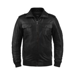 !Solid Lederjacke SOLID "Lederjacke SDFamash", Herren, Gr. XXL, schwarz, Obermaterial: 100% Schafsleder sheepskin., Jacken Lederjacke
