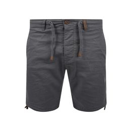 Leinenhose INDICODE "Leinenhose IDMoses", Herren, Gr. XXXL, N-Gr, grau (iron), Obermaterial: 55% Leinen LI. 45% Baumwolle CO., regular fit kurz, Hosen Leinenhose