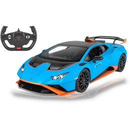 RC-Auto Jamara "Lamborghini Hurac&aacute;n STO 1:14, blau, 2,4GHz", blau, Fernlenkfahrzeuge, KinderB:16cm H:8,9cm T:32,5cm, Kunststoff, RC-Auto, mit LED-Licht; offiziell lizenziert, B:16cm H:8,9cm T:32,5cm
