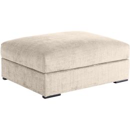 Polsterhocker Home Affaire "Finca XL, Breite 101 cm", beige, B:101cm H:52cm T:97cm, 100% Polyester, Hocker, Polsterhocker, Mega-Hocker, in Cord oder Chenille-Struktur w&auml;hlbar