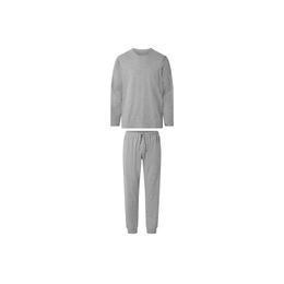 esmara Men Herren Pyjama lang/lang (Grau, M (48/50)) 100398882007