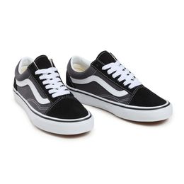 Sneaker Vans "Old Skool", M&auml;dchen, Gr. 38, o79, asphalt, schwarz, Leder, Textil, Schuhe Sneaker, f&uuml;r Kinder und Jugendliche