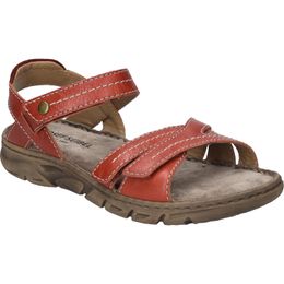 Sandale Josef Seibel "Brenda 06, rot", Damen, Gr. 41, rot, Obermaterial: 100% Rindsleder Leather cow., Schuhe Sandale