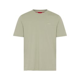 T-Shirt Hugo "Dero", Damen, Gr. L, light, pastel gr&uuml;n337, Single Jersey, Obermaterial: 100% Baumwolle, unifarben, regular fit normal, Rundhals, abgesteppte Kante, Shirts T-Shirt, Rundhalsausschnitt, Regular Fit, Basic Must Have