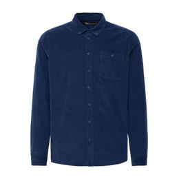 Langarmhemd Blend "Langarmhemd BHShirt", Herren, Gr. XL, N-Gr, blau (marineblaus), Obermaterial: 100% Baumwolle CO., Hemden Langarmhemd