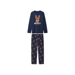 esmara Men Herren Pyjama (Navy, XL (56/58)) 100395716004