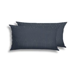 Kissenbez&uuml;ge Florella "Copero nachtblau SAGENHAFT Edel-Satin, 100% Baumwolle", blau (nbl), B:40cm H:80cm, Satin, Obermaterial: 100% Baumwolle CO., Kissenbez&uuml;ge, Kissenbez&uuml;ge