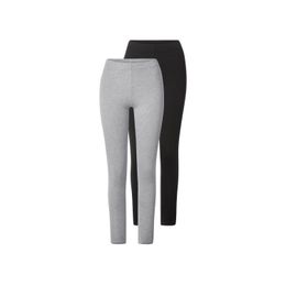 Esmara&reg; Damen Leggings (Schwarz/Grau, XS (32/34)) 100399069006