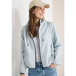 Blouson Cecil, Damen, Gr. XL (44), watercolour blau, Web, Obermaterial: 100% Polyester. Futter: 100% Polyester. Wattierung: 100% Polyester, unifarben, l&auml;ssig geschnitten h&uuml;ftbedeckend, Rundhals, elastischer Bund, Jacken Blouson, mit Kapuze