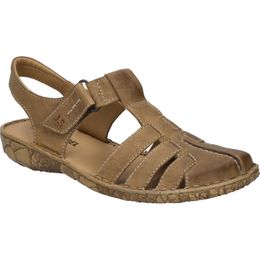 Sandale Josef Seibel "Rosalie 48, camel", Damen, Gr. 40, braun (camel), Obermaterial: 100% Rindsleder Leather cow., Schuhe Sandale