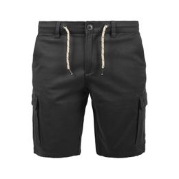 Cargoshorts Blend "Cargoshorts BHSiello", Herren, Gr. M, N-Gr, grau (ebony grau), Obermaterial: 98% Baumwolle CO. 2% Elasthan EL., Hosen Cargoshorts