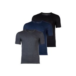 T-Shirt BOSS "T-Shirt T-Shirt RN 3P Classic 3er Pack", Herren, Gr. L, bunt (blau, grau, schwarz), Obermaterial: 100% Baumwolle CO., Shirts T-Shirt