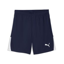Trainingsshorts Puma "TEAMLIGA26 SHORTS", Damen, Gr. M, N-Gr, Puma navy, Puma wei&szlig;, Puma wei&szlig;, Interlock, Obermaterial: 100% Polyester, unifarben, regular fit kniefrei, Hosen Trainingsshorts, mit DryCELL-Technologie, atmungsaktiv, Regular Fit