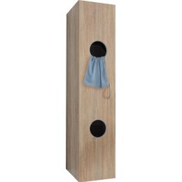 W&auml;scheschrank wimex "Multiraumkonzept W&auml;scheeinwurf", braun (eiche s&auml;gerau, nachbildung), B:40cm H:185cm T:40cm, Holzwerkstoff, Schr&auml;nke, W&auml;scheschrank, Schranksystem