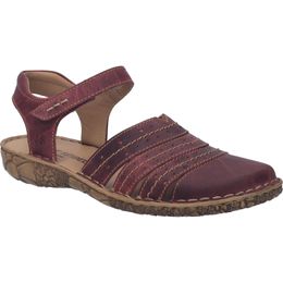Sandale Josef Seibel "Rosalie 33, orchidee", Damen, Gr. 41, rot (orchidee), Obermaterial: 100% Rindsleder Leather cow., Schuhe Sandale