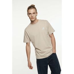 Only & Sons T-Shirt ONLY & SONS "ONSFRED LIFE RLX SS PRINT TEE NOOS", Herren, Gr. S, silber lining print:visionary, Jersey, Obermaterial: 100% Baumwolle, bedruckt, relaxed fit normal, Rundhals, Shirts T-Shirt, Baumwolle, relaxed fit