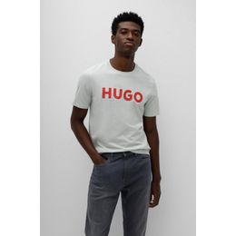 T-Shirt Hugo "Dulivio", Damen, Gr. S, light, pastel gr&uuml;n331, Single Jersey, Obermaterial: 100% Baumwolle, unifarben, regular fit normal, Rundhals, abgesteppte Kante, Shirts T-Shirt, Rundhalsausschnitt, Regular Fit, Must have Basic