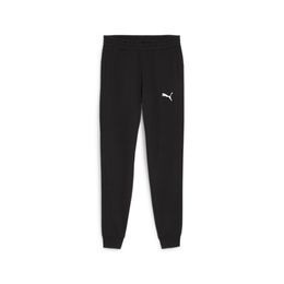 Trainingshose Puma "TEAMGOAL CASUALS PANTS", Herren, Gr. M, N-Gr, Puma schwarz, Puma wei&szlig;, Sweatware, Obermaterial: 100% Baumwolle, unifarben, slim fit normal, Hosen Trainingshose, aus Baumwolle, mit Eingrifftaschen, Slim Fit Passform