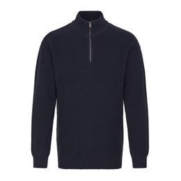 !Solid Troyer SOLID "Troyer SDGoma", Herren, Gr. L, blau (insignia blau), Obermaterial: 70% Baumwolle CO recyc.. 30% Polyester Pol. recyc.., Pullover Troyer