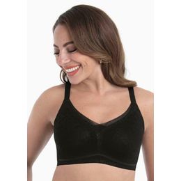 Bralette ANITA SINCE 1886, Damen, Gr. XL, N-Gr, schwarz, Obermaterial: 64% Polyamid, 36% Elasthan, unifarben, BHs Bralette, Verstellbare Tr&auml;ger, sportlich leichter Mesh Abschluss im Dekollet&eacute;.