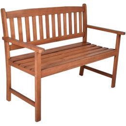 Gartenbank Garden Pleasure "PROMOTION, TOPSELLER", braun (braun, holzoptik), B:110cm H:86cm T:56,5cm, Holz, Sitzb&auml;nke, Gartenbank, f&uuml;r 2 Personen geeignet, ge&ouml;lt, wetterfest