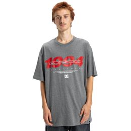 T-Shirt DC Shoes "Blurry Years", Herren, Gr. S, grau (dunkelgrau heather), Obermaterial: 75% Walkfrottier, 25% Walkfrottier;, Shirts T-Shirt