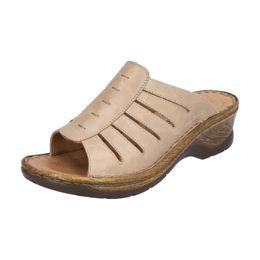 Clog Josef Seibel "Catalonia 77, sand", Damen, Gr. 42, beige (sand), Obermaterial: 100% Rindsleder Leather cow., Schuhe Clog