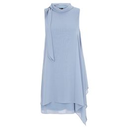 Cocktailkleid Vera Mont "Cocktailkleid ohne Arm", Damen, Gr. 44, EURO, blau (light steel blau), 100% Polyester PES., Kleider Cocktailkleid