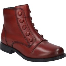 Stiefelette Josef Seibel "Simona 04, rot", Damen, Gr. 38, rot, Obermaterial: 100% Rindsleder Leather cow., Schuhe Stiefelette