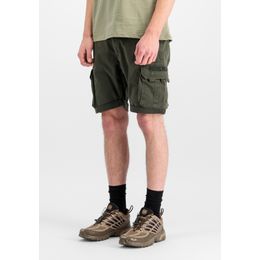 Shorts Alpha Industries "Crew Short", Herren, Gr. 29, Normalgr&ouml;&szlig;en, grau (grauschwarz), Obermaterial: 98% Baumwolle, 2% Elastan; Futter: 100% Baumwolle, Hosen Shorts