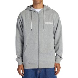 Sweatshirt DC Shoes "Baseline", Herren, Gr. M, grau (medium grau heather), Obermaterial: 50% Walkfrottier, 25% Walkfrottier, 25% recyceltem Microfaser;, Sweatshirts Sweatshirt