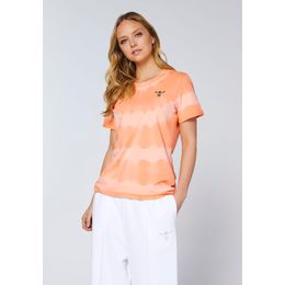 T-Shirt Chiemsee, Damen, Gr. XS (34), melon, 100% Baumwolle, Rundhals, Shirts T-Shirt