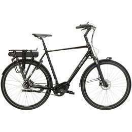 E-Bike KROSS "E-Citybike Sentio Hybrid 5.0 28 Zoll schwarz" Gr. 56, schwarz (schwarz, schwarz), Elektrofahrr&auml;der, Herren, 56cm, 28 Zoll (71,12cm), E-Bike, Pedelec, Elektrofahrrad f&uuml;r Damen und Herren