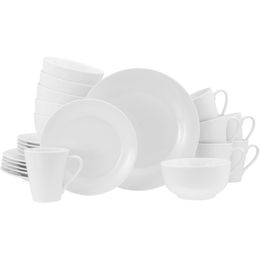 Kombiservice Creatable "BASE Wei&szlig;, Service 24-tlg.", wei&szlig;, 24, Porzellan, Geschirr-Sets, Kombiservice, Klassisch, Zeitlos, Der Allesk&ouml;nner