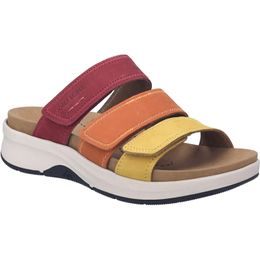 Sandale Josef Seibel "Estelle 11, amber-multi", Damen, Gr. 36, gelb (amber, multi), Obermaterial: 100% Rindsleder Leather cow., Schuhe Sandale