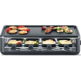 Severin Raclette "Black Line Lite RG 2365", schwarz, B:25cm H:14cm T:49cm, Raclettes, Raclette-Grill, Raclette