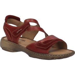 Sandale Josef Seibel "Debra 25, rot", Damen, Gr. 40, rot, Obermaterial: 100% Rindsleder Leather cow., Schuhe Sandale