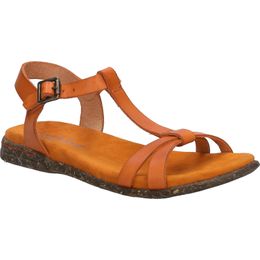 Sandale Josef Seibel "Fabricia 01, orange", Damen, Gr. 36, orange, Obermaterial: 100% Rindsleder Leather cow., Schuhe Sandale