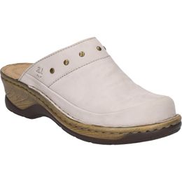 Clog Josef Seibel "Catalonia 85, natur", Damen, Gr. 39, beige (natur), Obermaterial: 100% Rindsleder Leather cow., Schuhe Clog