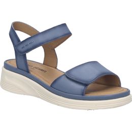 Sandale Josef Seibel "Sevran 01, slate blue", Damen, Gr. 37, blau (slate blau), Obermaterial: 100% Rindsleder Leather cow., Schuhe Sandale