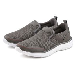 Sneaker AUTHENTIC LE JOGGER "Slipper, Halbschuhe, Freizeitschuhe, Turnschuh, Slip-On-Sneaker", Herren, Gr. 46, grau, Obermaterial: 100% Textilmaterial. Decksohle: 100% Textilmaterial. Futter: 100% Textilmaterial. Laufsohle: 100% Synthetik, unifarben, Basic, Schuhe Sneaker, zum Reinschl&uuml;pfen Unisex VEGAN