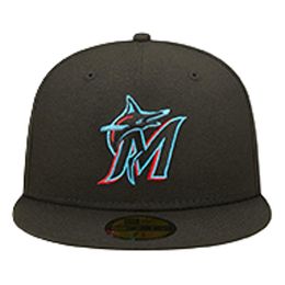New Era Miami Marlins On-field 59fifty Cap Schwarz A12593079-7