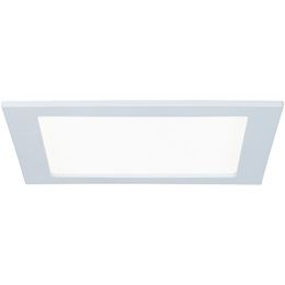 Paulmann LED Deckenleuchte, wei&szlig;, 1, H: 0,5cm, 1 Stk., Leuchten, Panel Dimmbar Badleuchte Wei&szlig; eckig 9W IP44 spritzwassergesch&uuml;tzt, LED Deckenleuchte