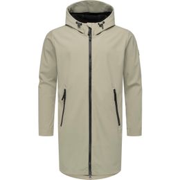 Softshellparka Ragwear "Softshellparka Shellwie Long", Herren, Gr. M, gr&uuml;n (dusty olive), Obermaterial: 92% Polyester PES. 8% Elasthan EL. Obermaterial: Futter: 100% Polyester PES. 100% Polyester PES., Jacken Softshellparka
