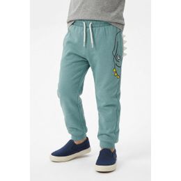 Sweathose Blue Seven, Jungen, Gr. 110, N-Gr, gletscher, Sweatware, Obermaterial: 100% Baumwolle, bedruckt, unifarben, Basic lang, Hosen Sweathose
