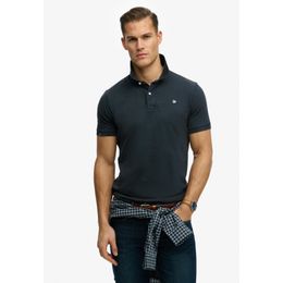 Poloshirt Superdry "VINTAGE DESTROY POLO", Herren, Gr. XL, eclipse navy, Single Jersey, Obermaterial: 100% Baumwolle, unifarben, relaxed fit normal, Rundhals, Shirts Poloshirt