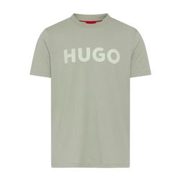 T-Shirt Hugo "Dulivio", Damen, Gr. XL, light, pastel gr&uuml;n337, Single Jersey, Obermaterial: 100% Baumwolle, unifarben, regular fit normal, Rundhals, abgesteppte Kante, Shirts T-Shirt, Rundhalsausschnitt, Regular Fit, Must have Basic