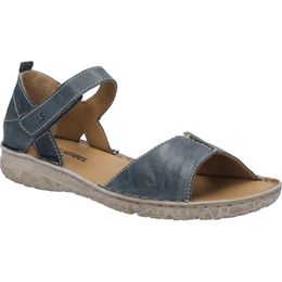 Sandale Josef Seibel "Ivy 05, azur", Damen, Gr. 39, blau (azur), Obermaterial: 100% Rindsleder Leather cow., Schuhe Sandale